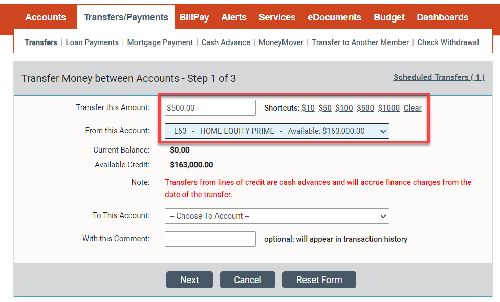 Online Banking: How to Transfer Funds Between Logix Accounts